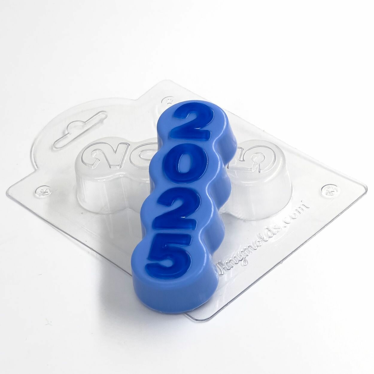 2025 год вертикально - формочка пластиковая для изготовления мыла, шоколада и гипсовых отливок