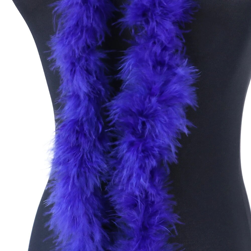 Боа из перьев фиолетовый royal blue 2 ярда