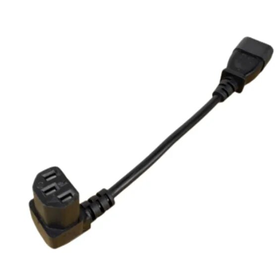 Fengyidz Угловой удлинительный кабель C13-C14 черный 0.2 м Down Angle Cord
