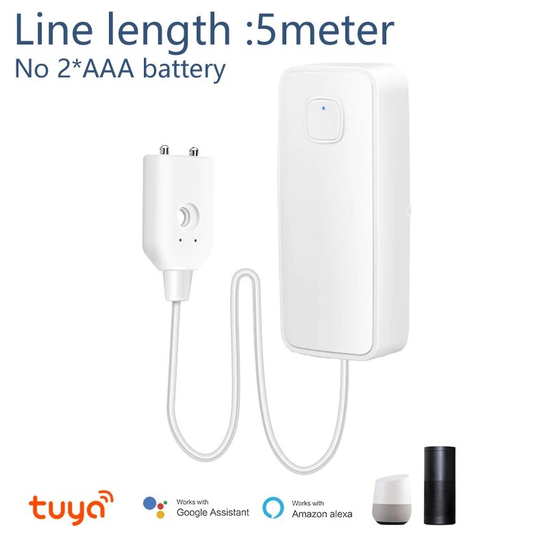 EMastiff Умный датчик утечки воды Tuya 5M Cable Water