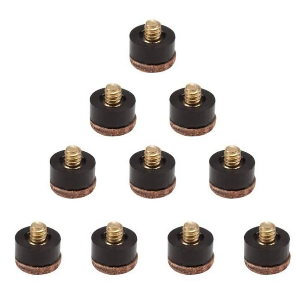 10 шт./упак. 10/11/12/13 мм сменный набор для бильярда, насадки для бильярда, наконечники для бильярдного кия, привинчивающиеся насадки для снукера