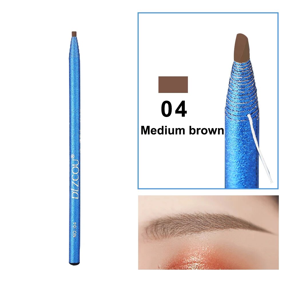 Карандаш для бровей Dlzcou, 04 Medium Brown