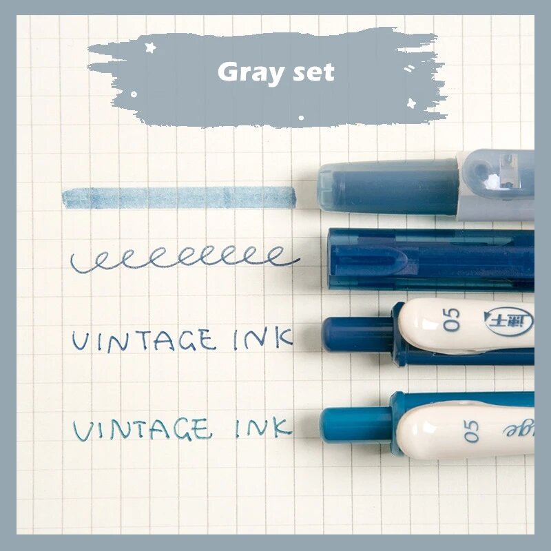Набор ручек VALIOSOPA, 4 шт, Серый, Gray set