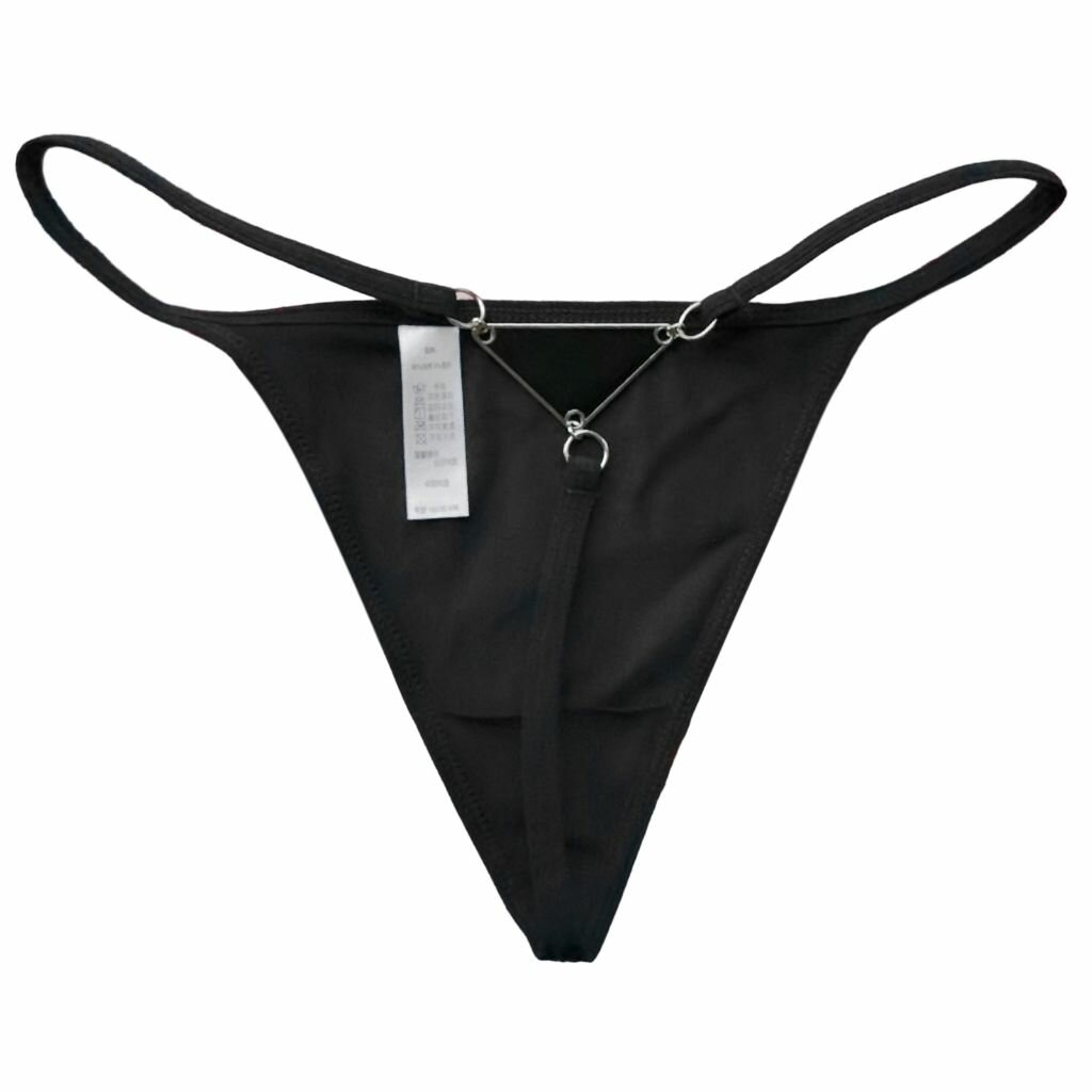 Женские стринги с металлической цепочкой