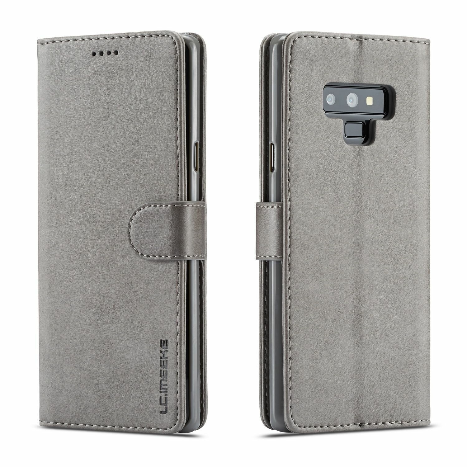 Кожаный чехол-книжка LCIMEEKE / MyPads для Samsung Galaxy Note 9 (Самсунг Галакси Ноут 9) с визитницей из экокожи