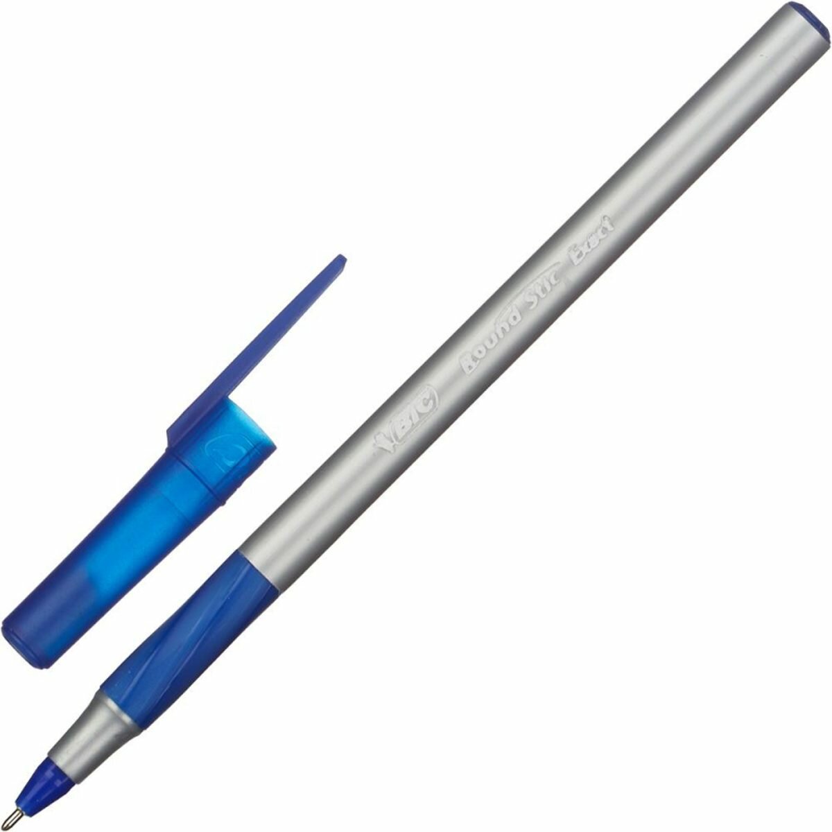 Ручка шариковая BIC Round Stic Exact (0.35мм, синяя) (918543), 20шт.