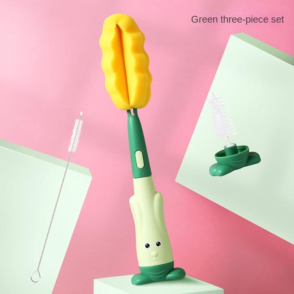 3 шт./набор щеток для сосок Три в одном щетка для бутылочек с молоком щетка для пипеток щетка для бутылочек с молоком детский силиконовый стаканчик для соски пустышки набор щеток для бутылочек щетки для чистки