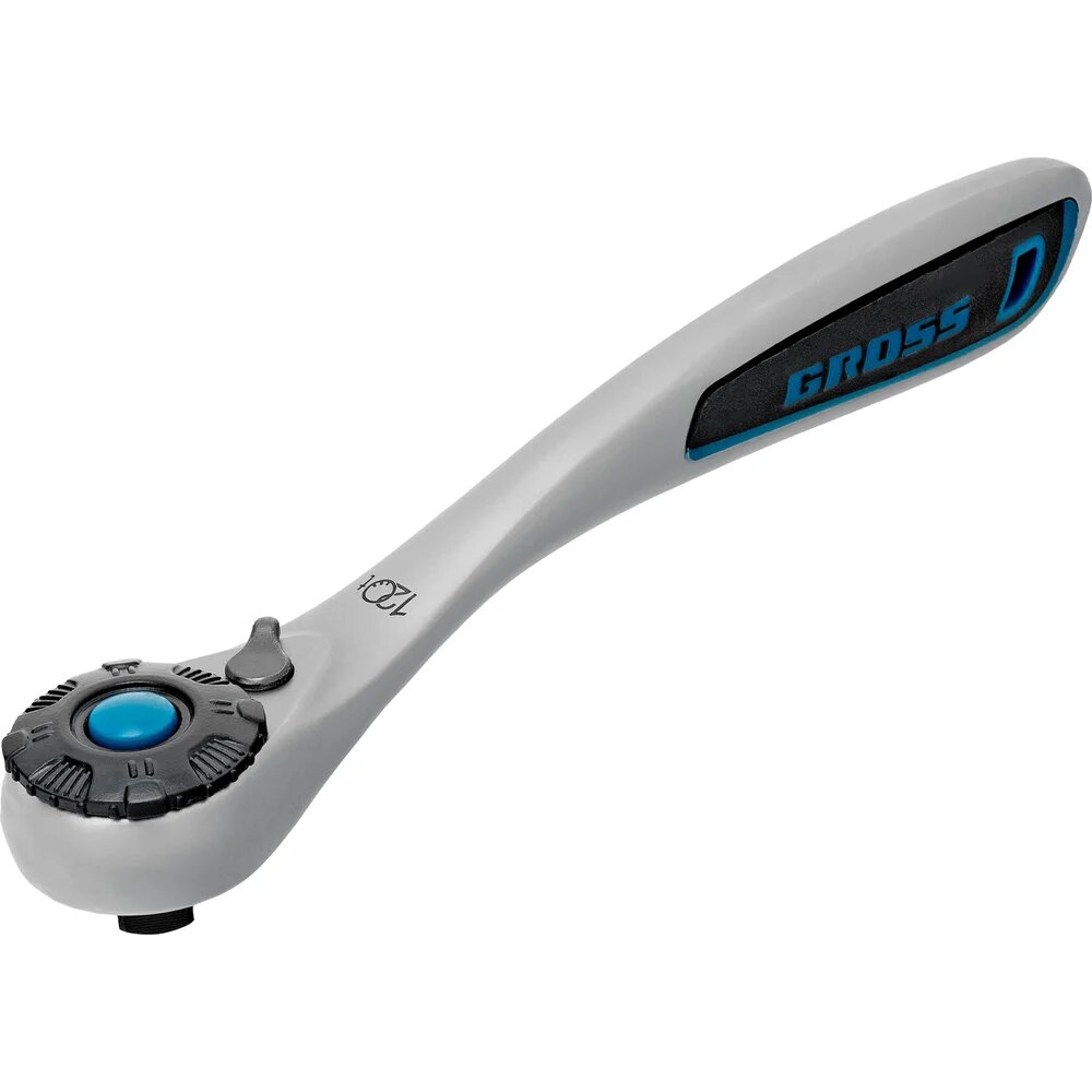 Ключ трещоточный, 120 зубьев 3/8" GROSS 14136