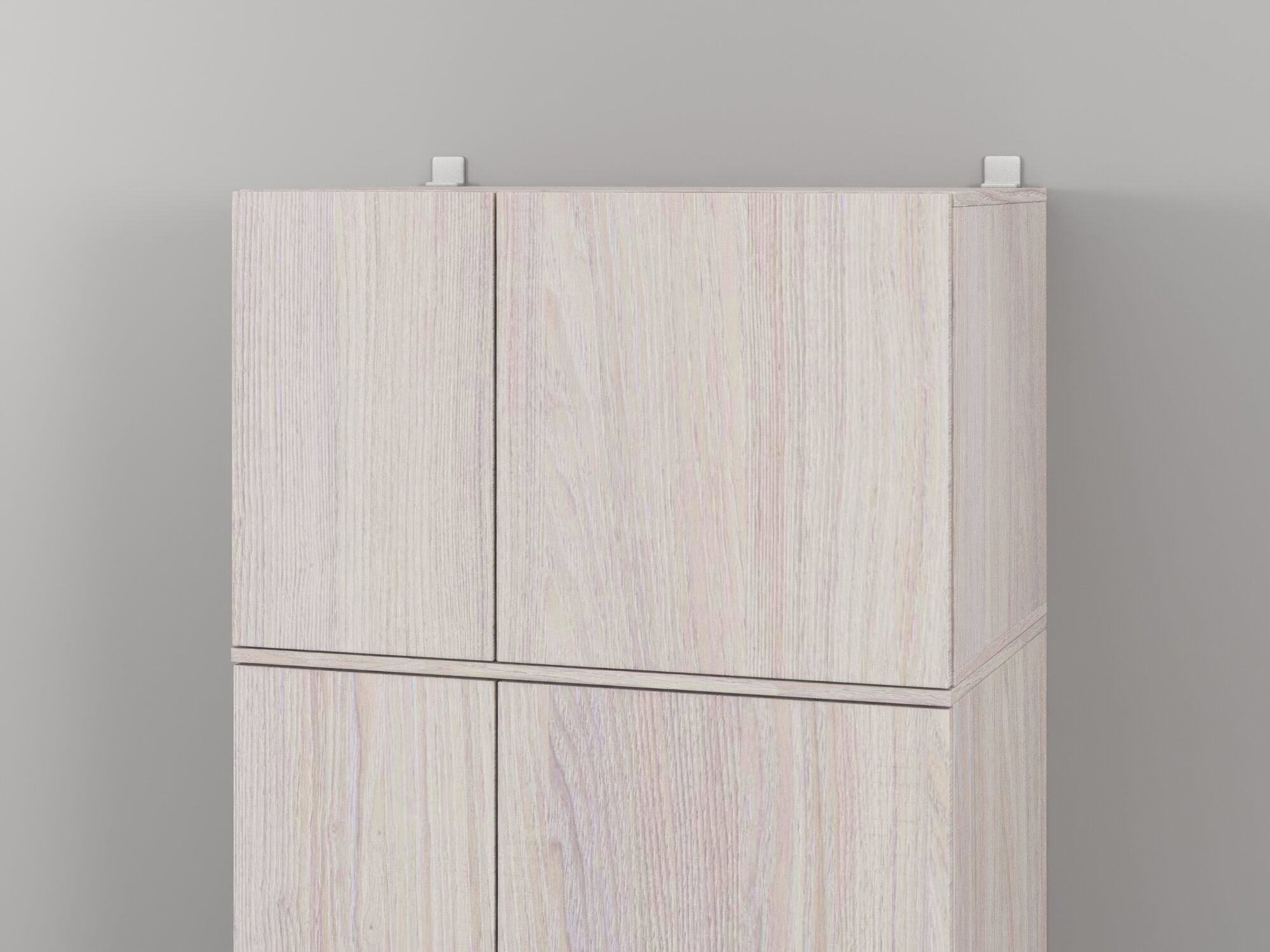 Есэндвич Лаворо Антресоль для шкафа двухстворчатого 80х50х52 см, правая (Анкор белый)