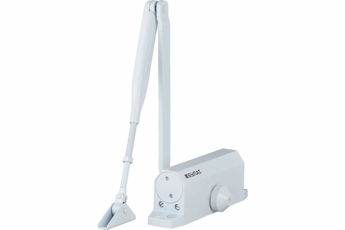 Дверной доводчик булат ARCTIC ДД 502/4 A-W 60-120 кг, белый, морозостойкий 15369