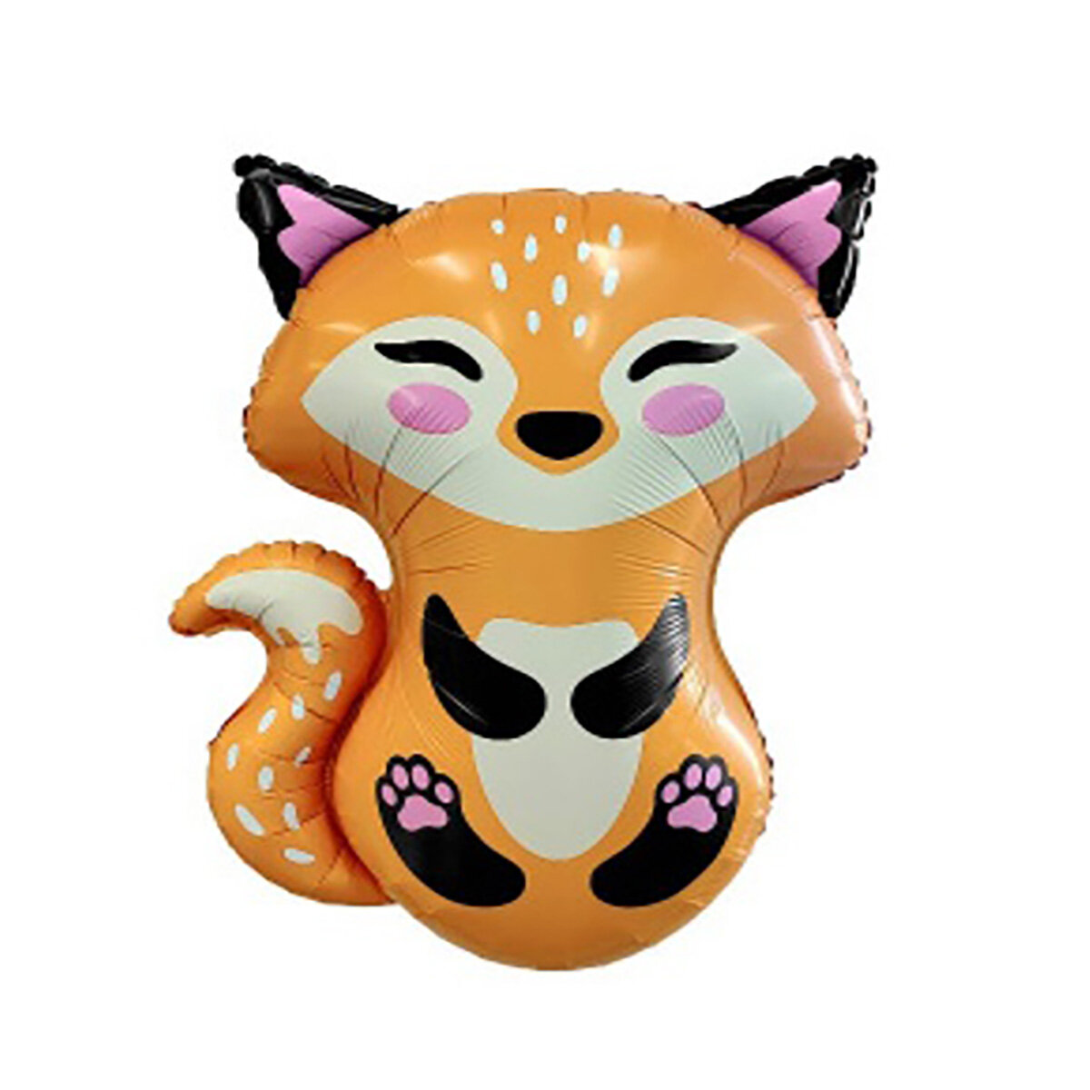 Патибум фольгированный шар Лисенок 66×80 см, 1 шт декоративный элемент праздника