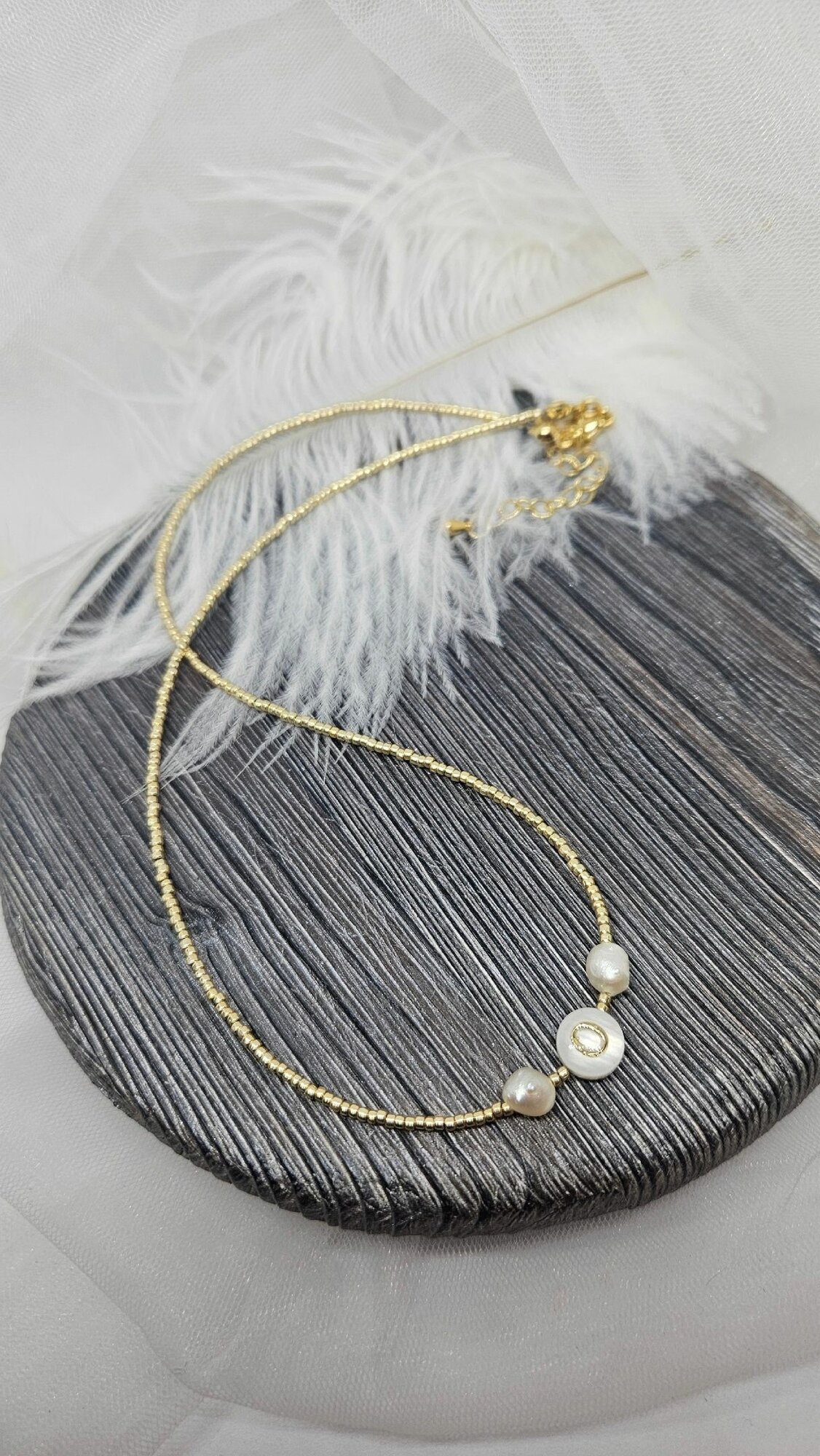 Колье, перламутр