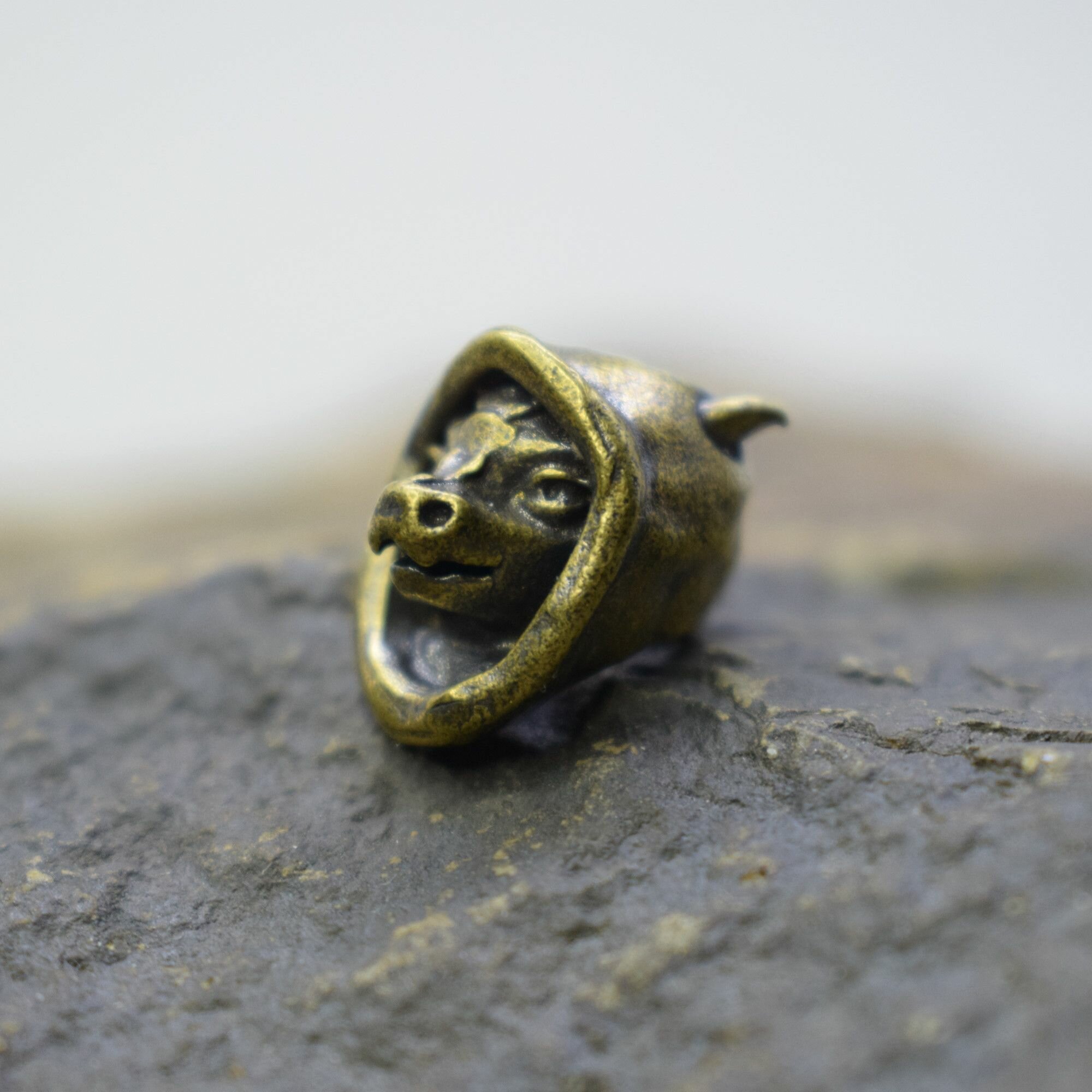 Кольцо для волос и бороды Аргонианин BeardBea, цвет бронза, 6,0 мм, 1 шт