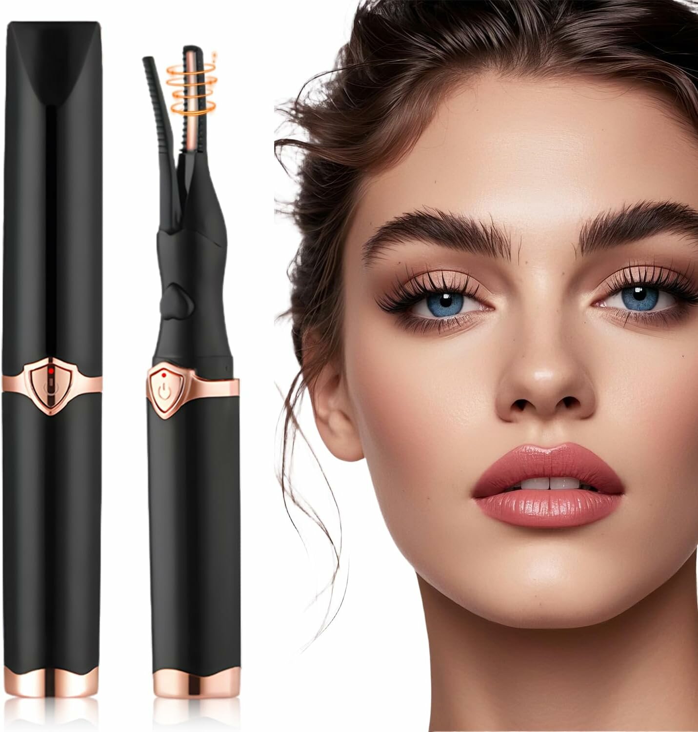 Бигуди для ресниц с подогревом для быстрой завивки и длительного использования в женском макияже.