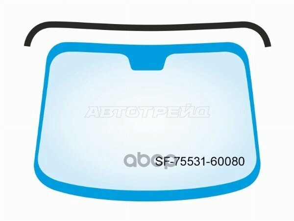 Молдинг лобового стекла (Сверху) Toyota Land Cruiser (J200) 07-21 / Lexus LX 07-23 Sat арт. SF-75531-60080