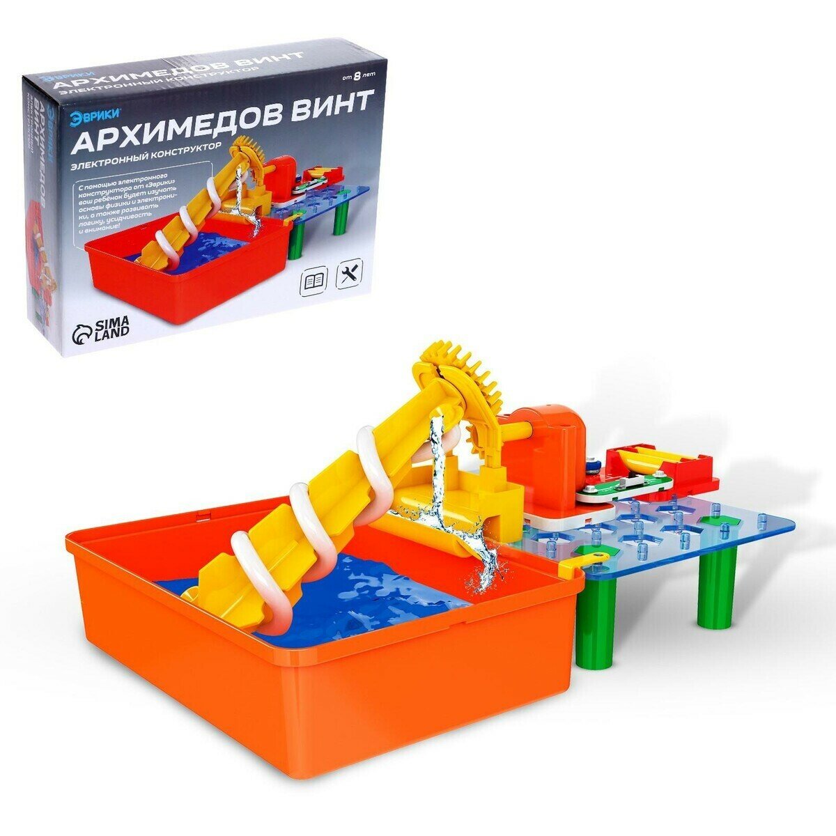 Электронный конструктор Эврики Архимедов винт, 19 деталей (6900988)