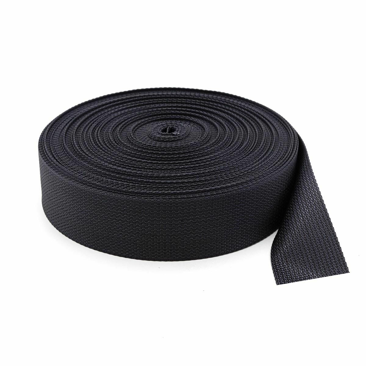 Лента Лента Ременная, 42 г/м, 5 см, 30 м, Мн, цвет 005, черная, С710