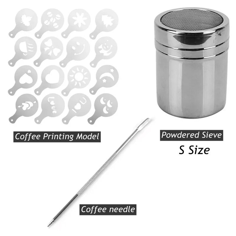 Комплект трафаретов для кофе 3 шт.