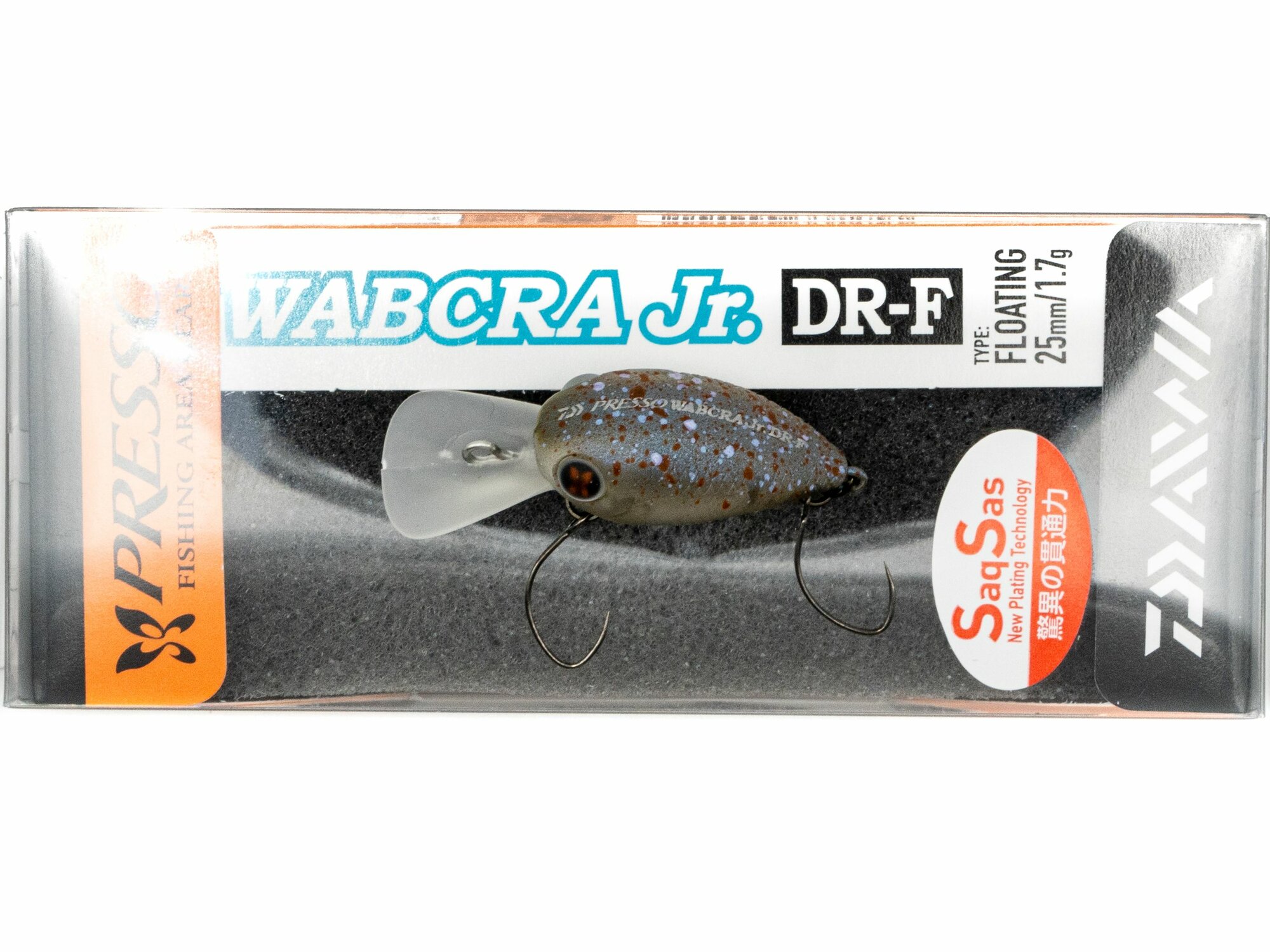 Воблер Daiwa Presso WabCra Jr. 25DR-F, 1.7 г, #Splash Olive Pearl