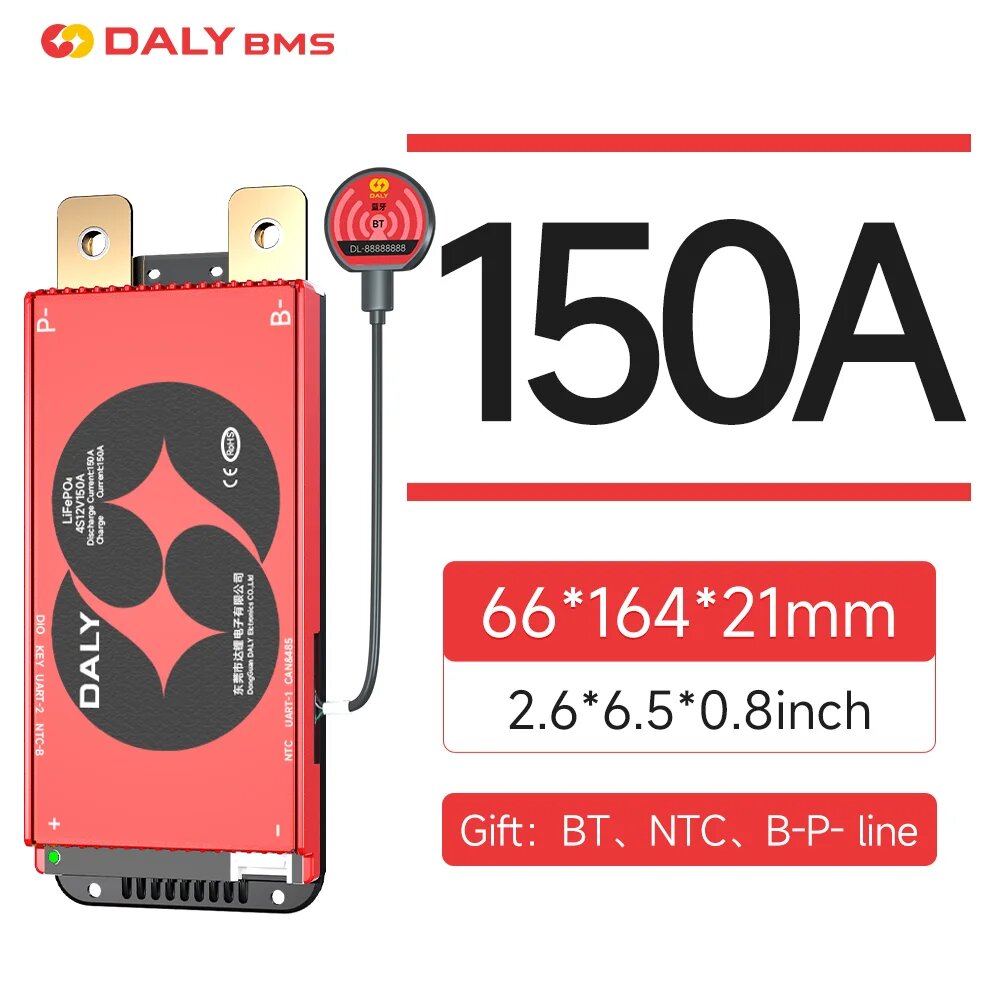 DALY Smart BMS для домашнего хранения энергии 8 с, 150A BMS RS485 CAN