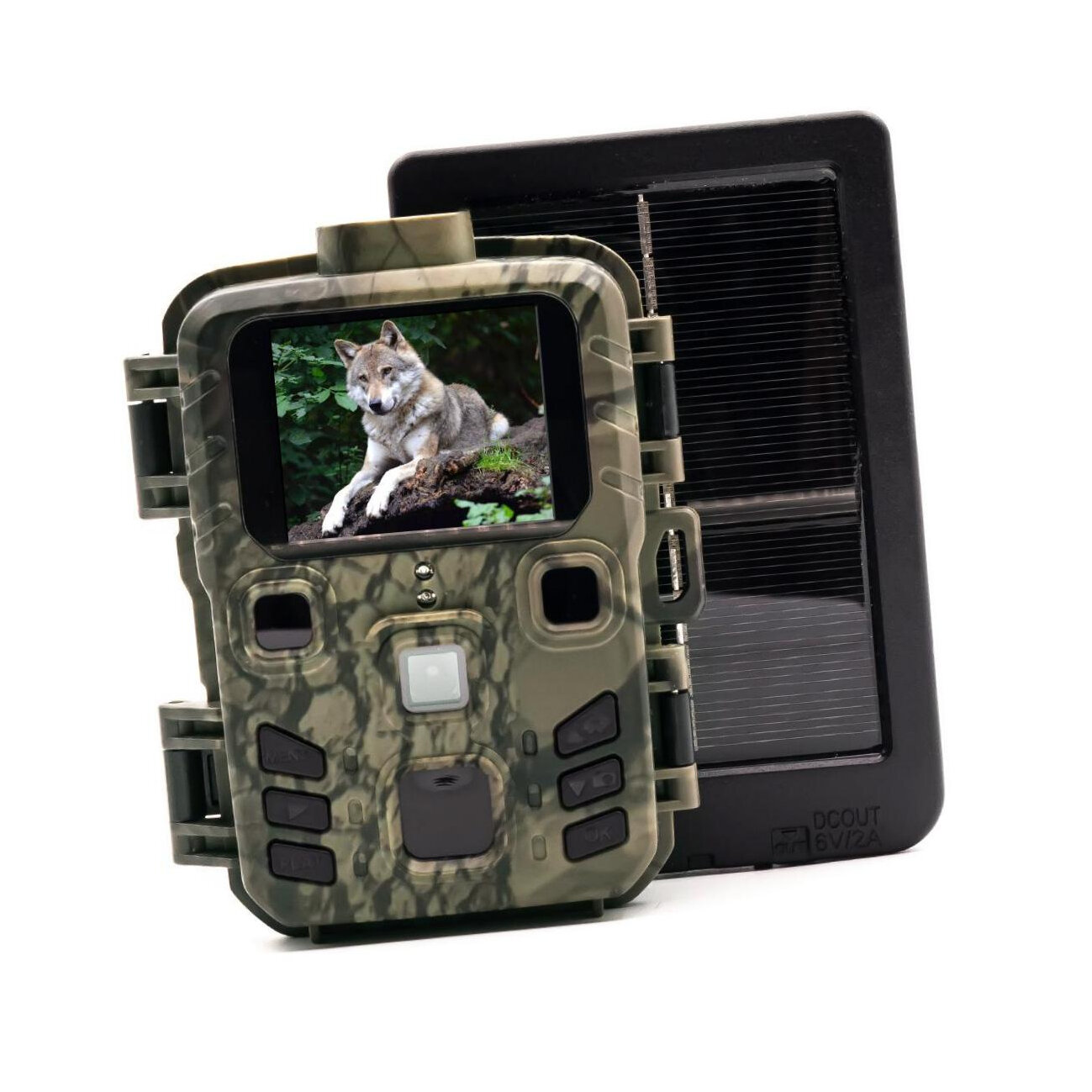 Миниатюрная автономная Full HD фотоловушка Филин MiNi 303 (Orig) (M60267UL) с солнечной батареей. Солнечная панель, запись на SD, аккумулятор, 4хАА,