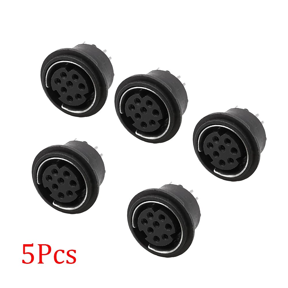 PS2 8 Pin Мини DIN Женский Разъем 5Pcs