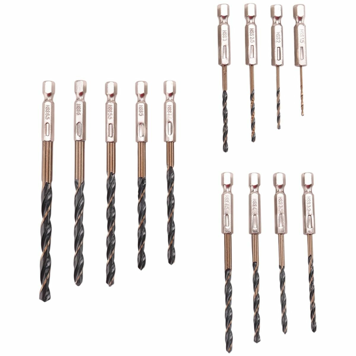 13 шт. быстросменных шестигранных бит HSS Impact Driver для металла