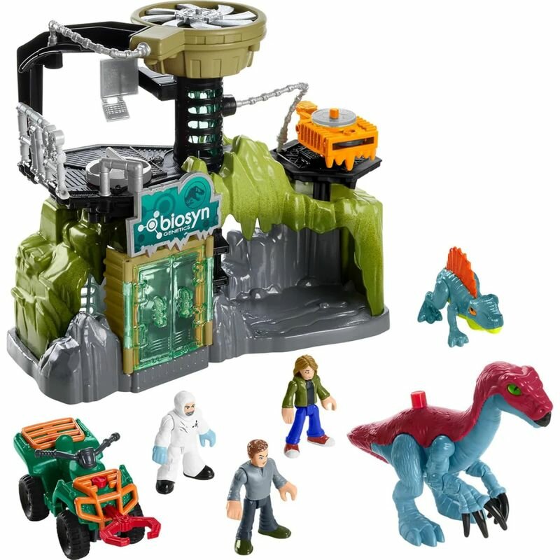Игровой набор Лаборатория динозавров, Мир Юрского периода Jurassic World Dino Lab Playset & Figures Fisher-Price Imaginext