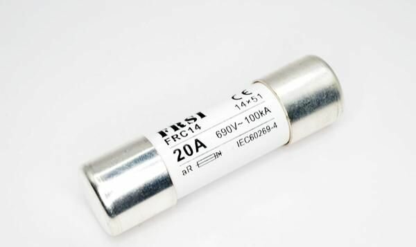 Предохранитель FRZ FRC14 690/700V 20A AR быстродействующий aR, 20А, 690В AC/700В DC, 14x51мм, 1 шт