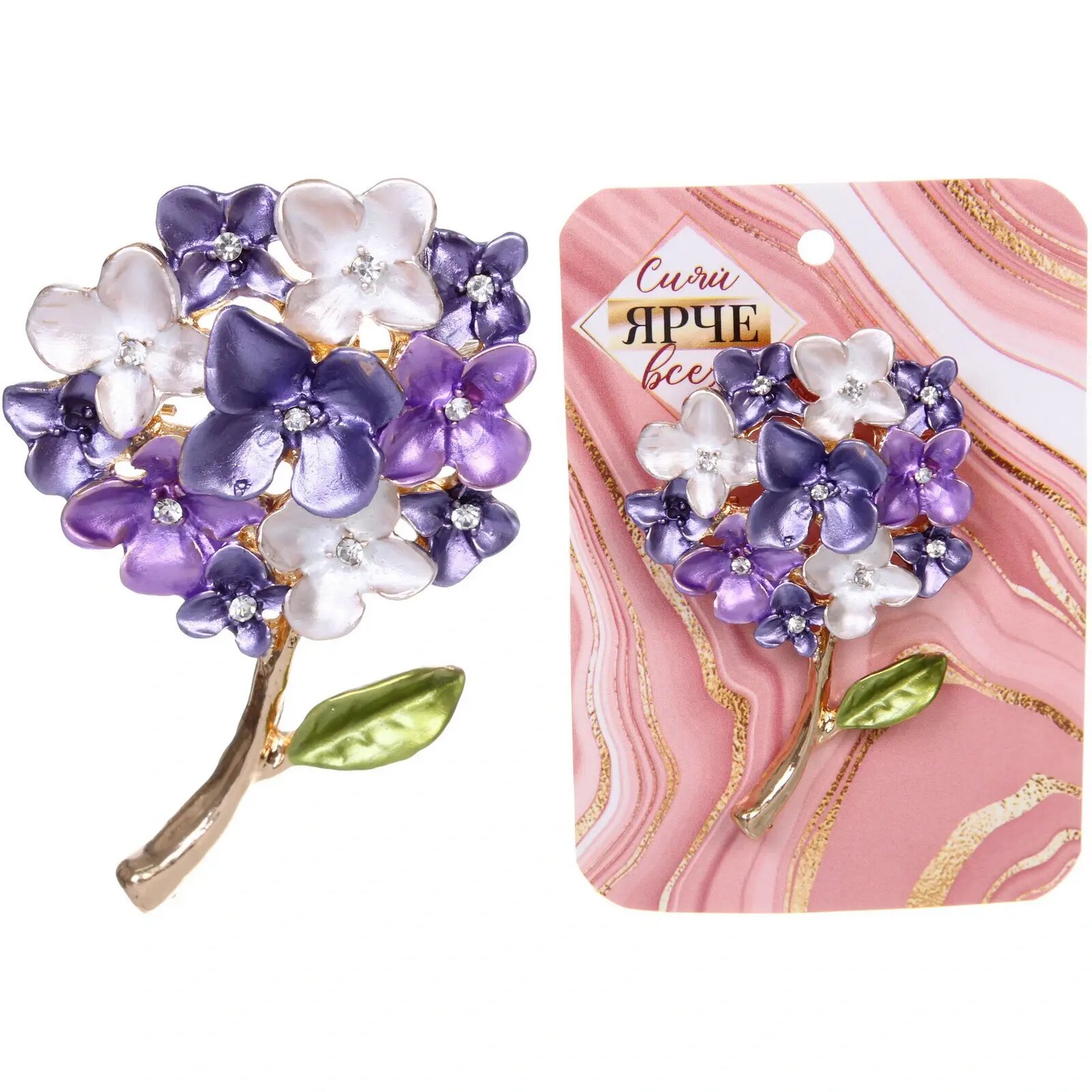 Брошь, стразы, кристалл