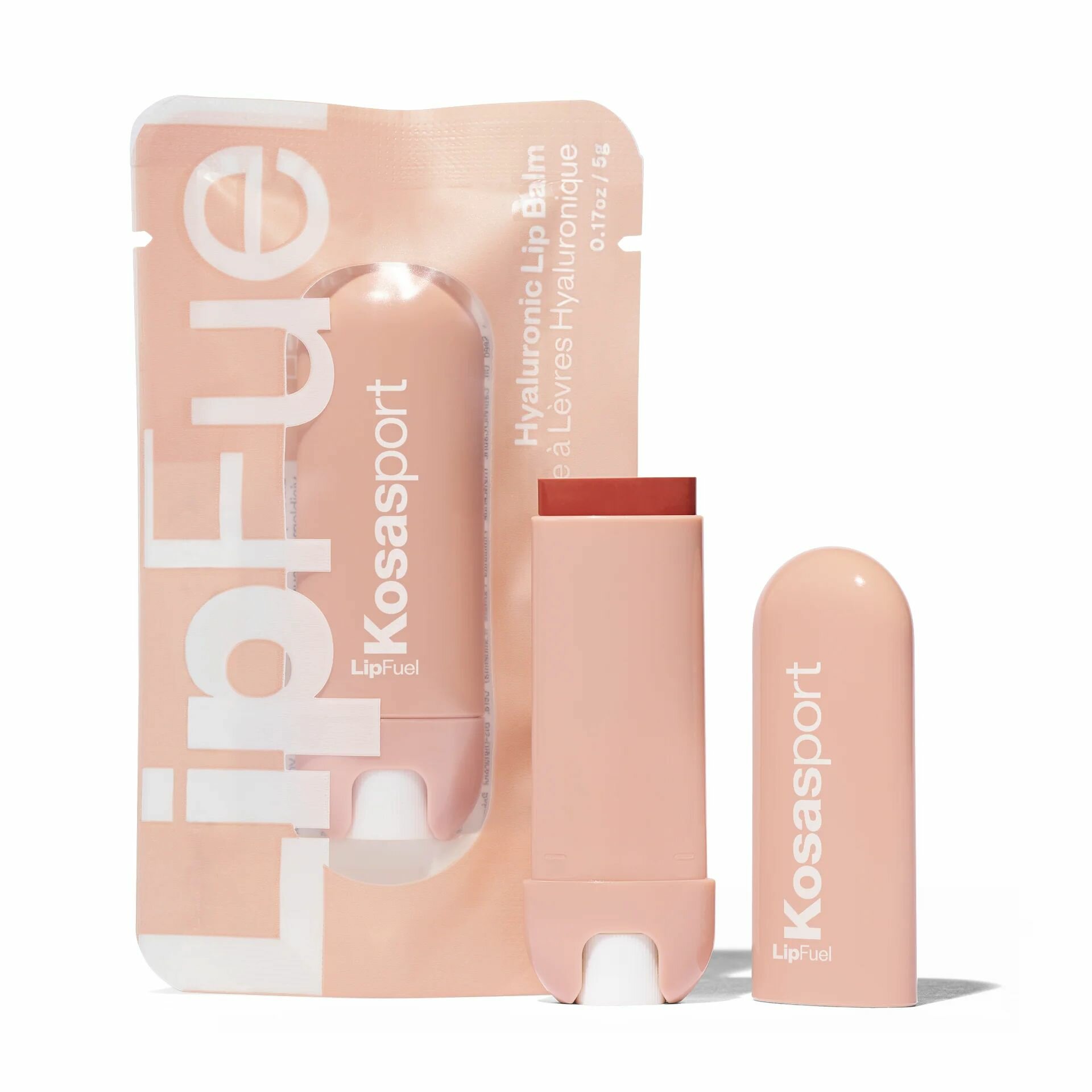 KOSAS Блеск бальзам для губ Kosasport LipFuel Hyaluronic Acid Lip Balm, 5 гр, Flow Warm beige