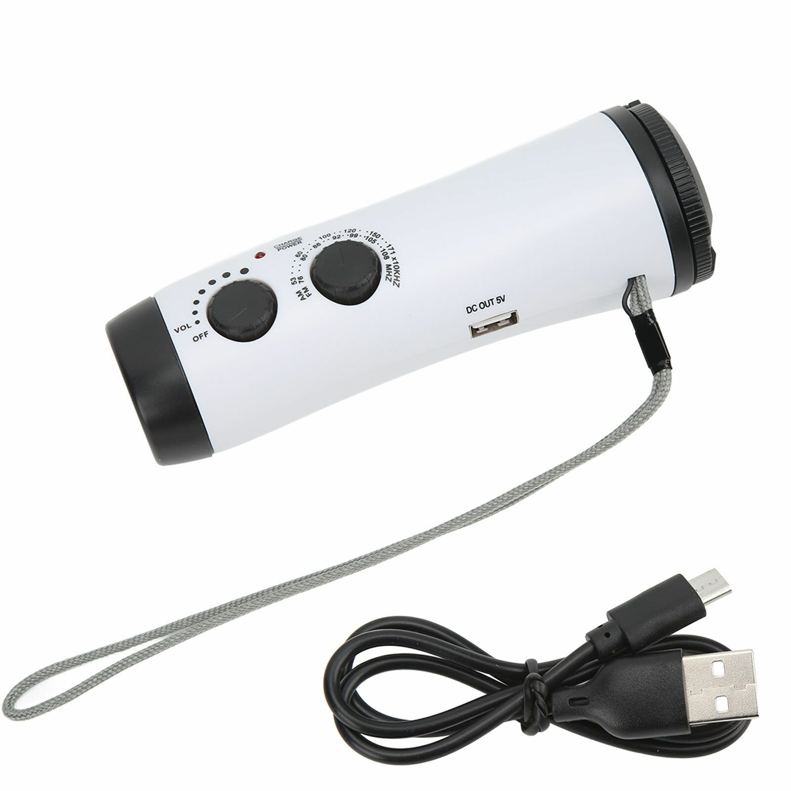 Портативная аварийная погодная радиостанция: солнечная, с ручным приводом, AM/FM