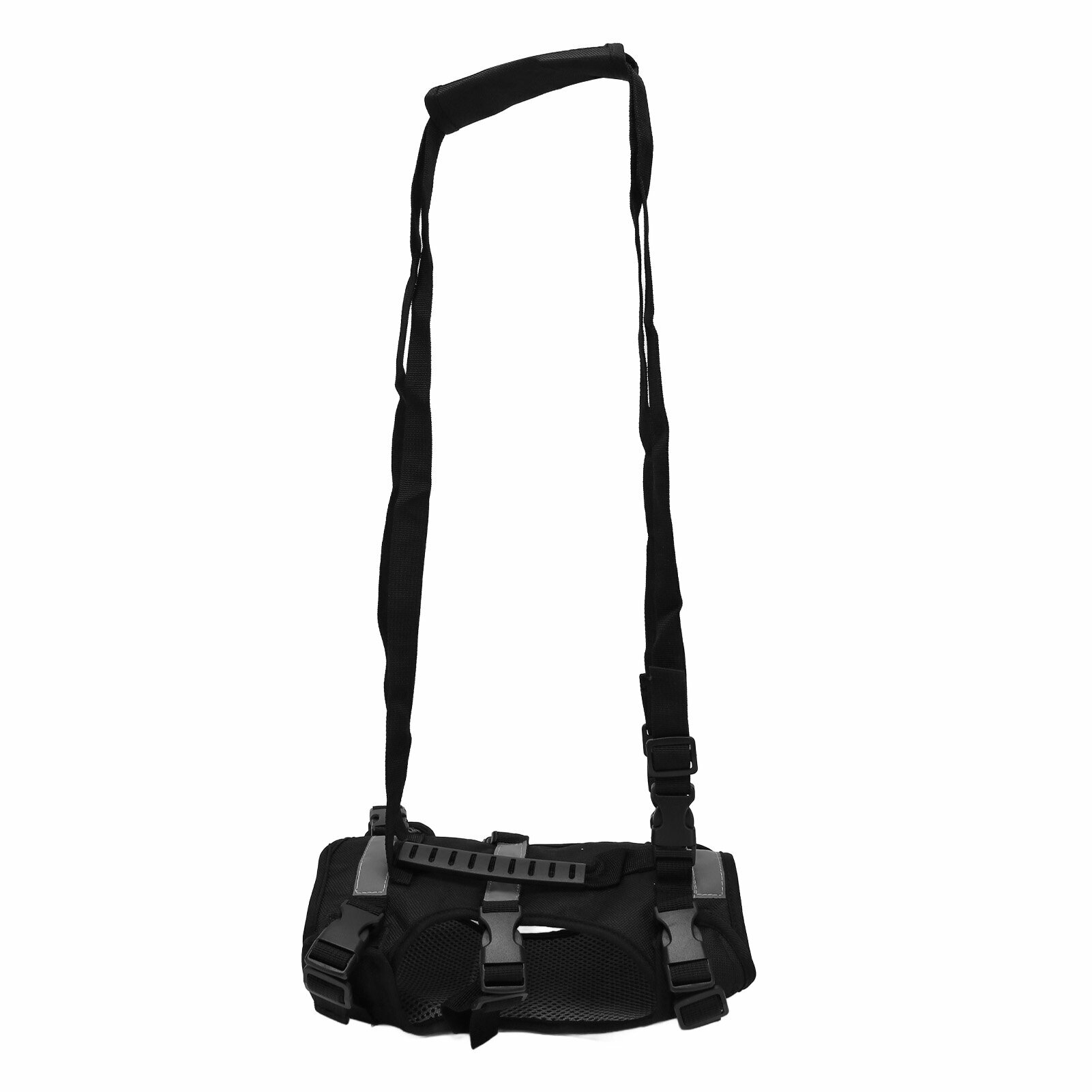 Жилет-шлейка для кошек с регулируемым поводком, дышащий, стильный, многофункциональный, для прогулок с домашними животными (собаками), черный, размер S.