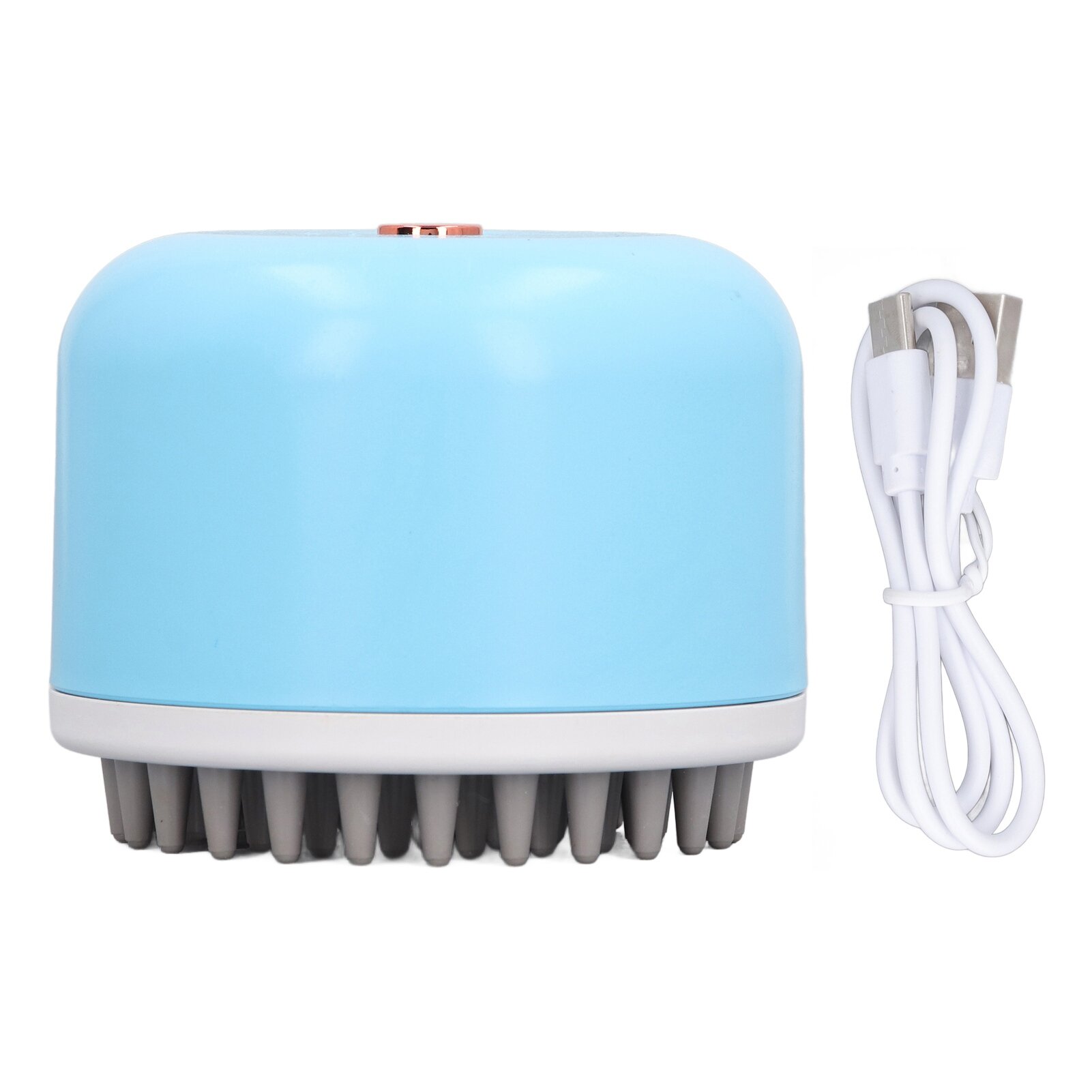 Электрическая массажная щетка для кошек, массажер для головы и кожи головы домашних животных, улучшает кровообращение, портативный массажер для собак, синий.