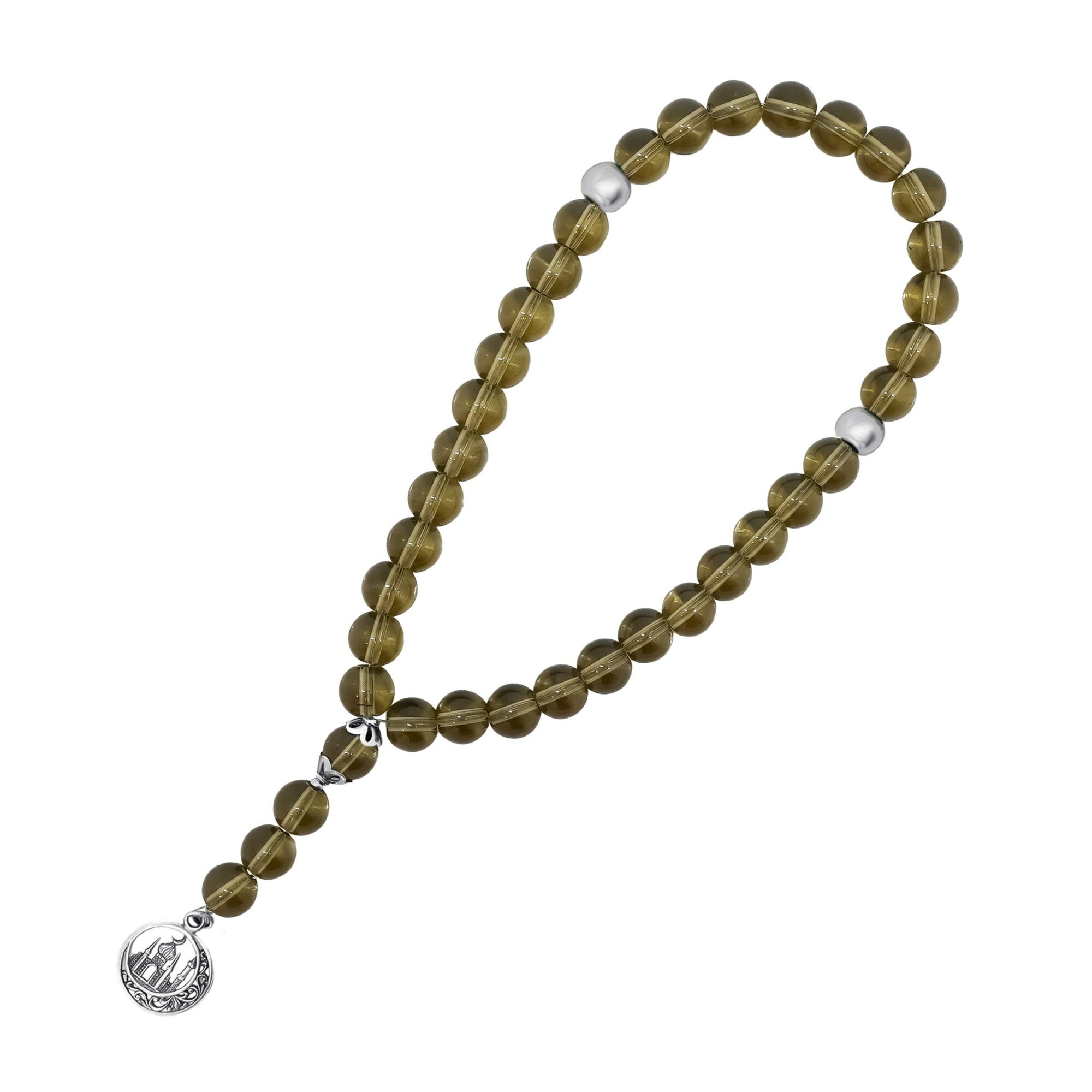 Чётки Яхонт, серебро, 925 проба