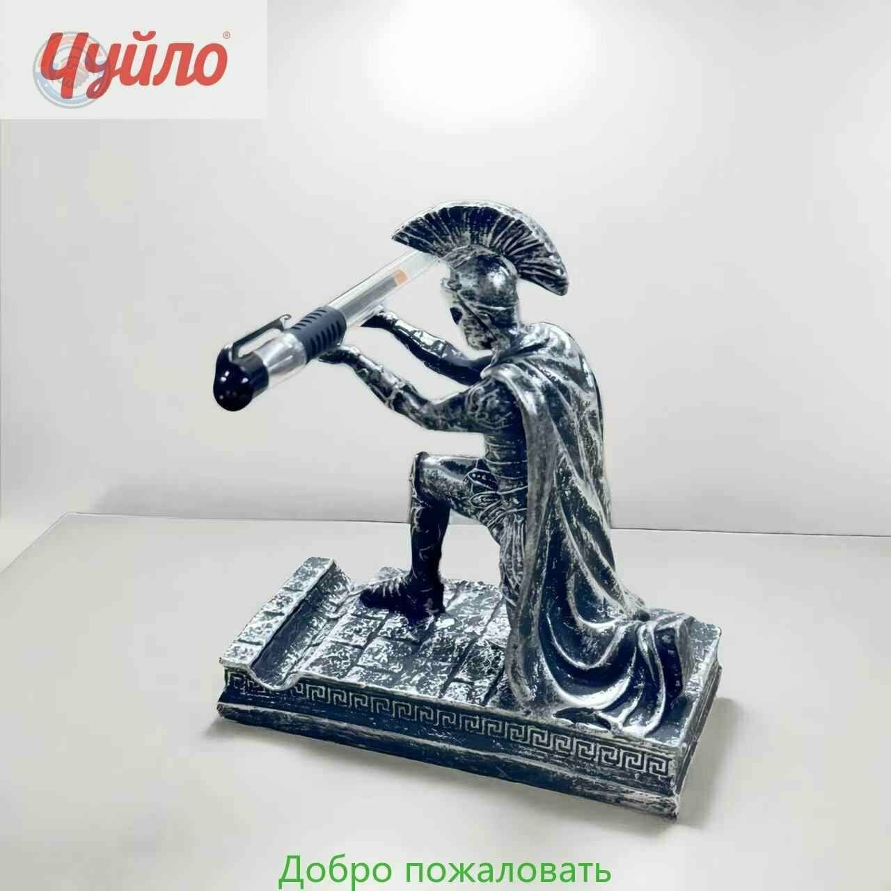 Рыцарский держатель пера, декоративная фигура для столового прибора, средневековый аксессуар для кухни и подарок любителю истории