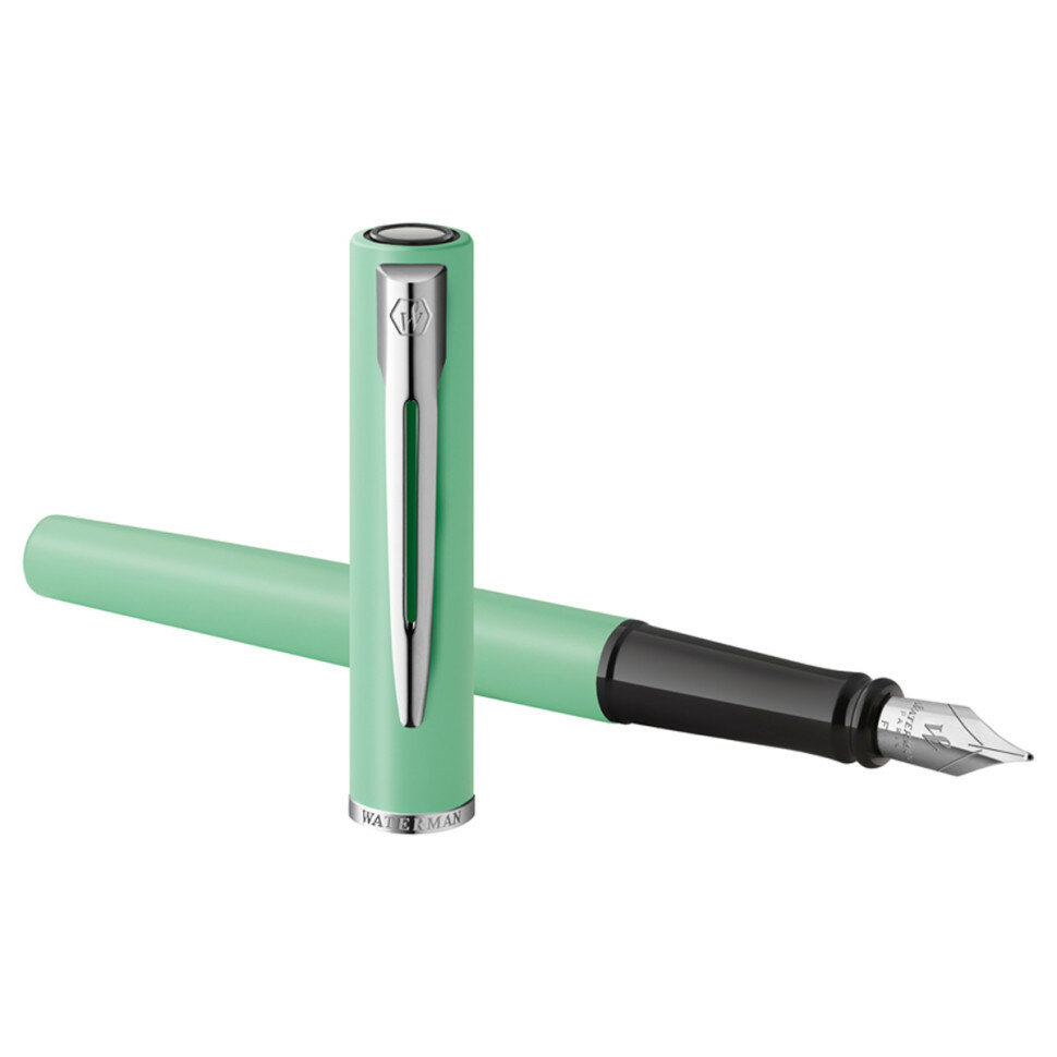 Ручка перьевая Waterman "Allure Pastel Green" синяя, 0,8мм, подарочная упаковка, 352778