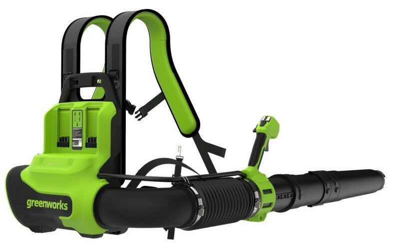Воздуходувка аккумуляторная GREENWORKS GD40BPG2 ранцевая 40V, б/щ, АКБ 4Ач и ЗУ 2408107UB