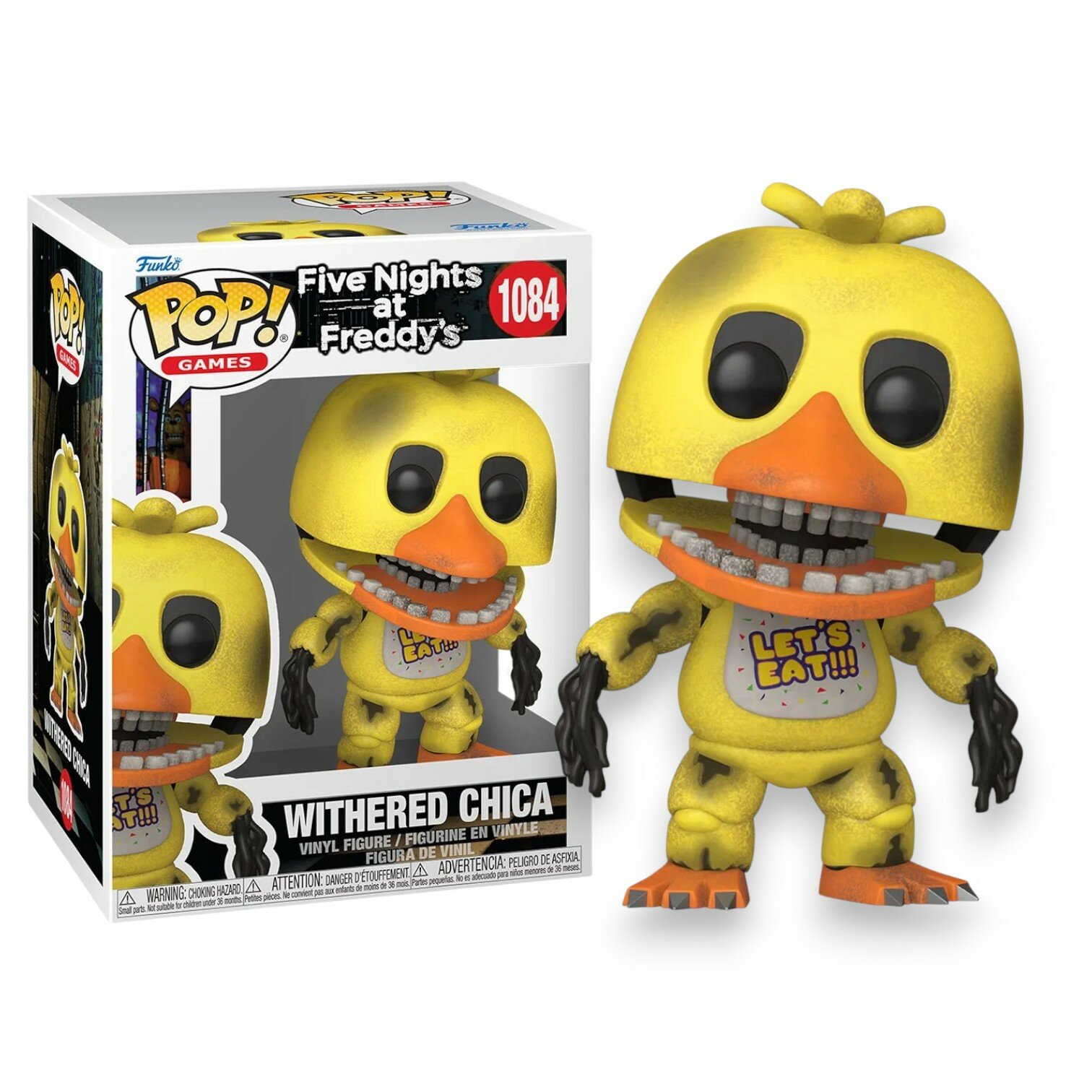 Фигурка Чика ломаный "фнаф" от Funko Pop! 1084