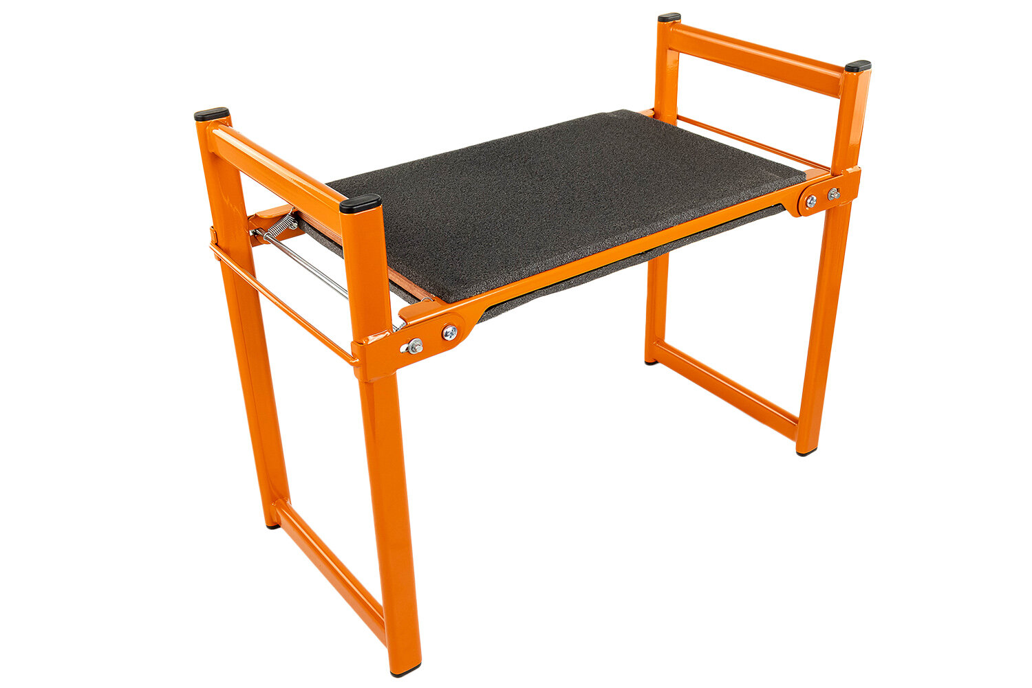 Скамейка перевертыш складная металлическая оранжевая универсальная