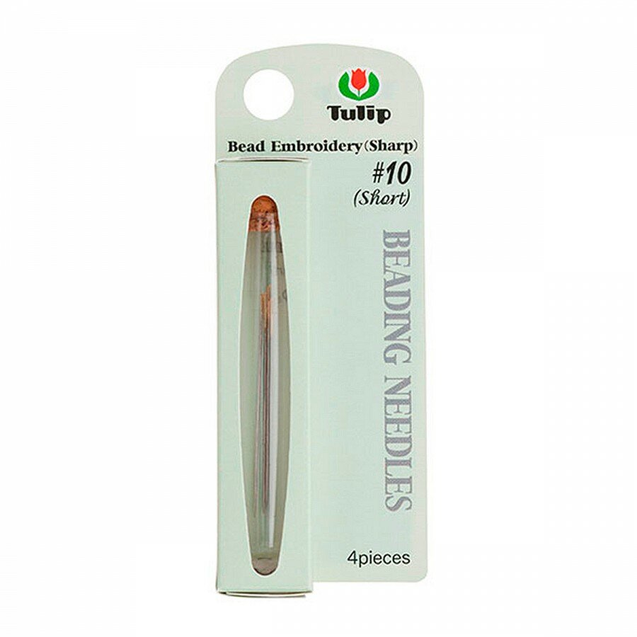 Иглы ручные для бисера 0,45*37мм (N 10), сталь, Tulip, TBN-002e