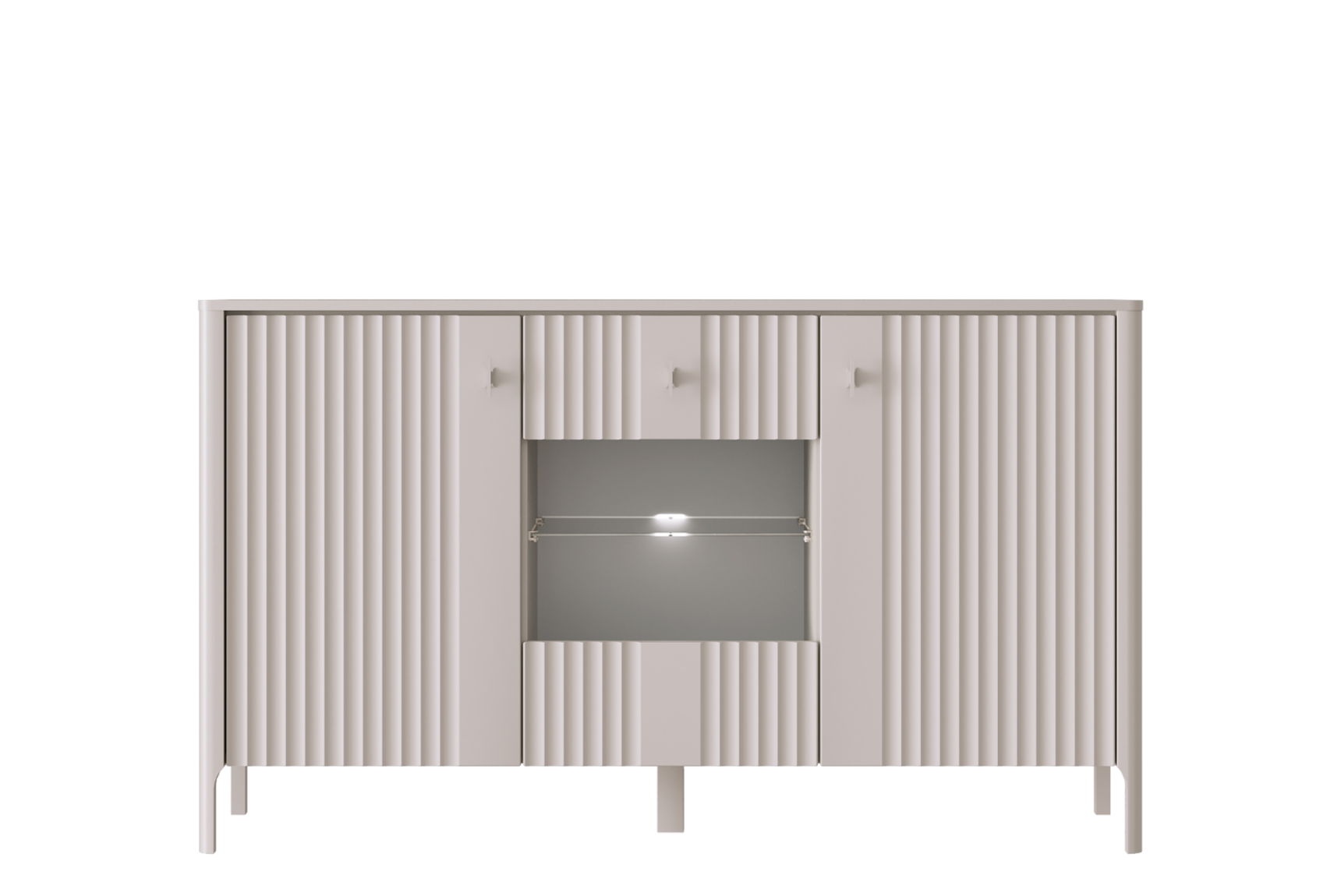 Тумба БРВ Мебель DALIA KOM1W2D с подсветкой персидский жемчуг ш. 153, в. 89,5, г. 41см.