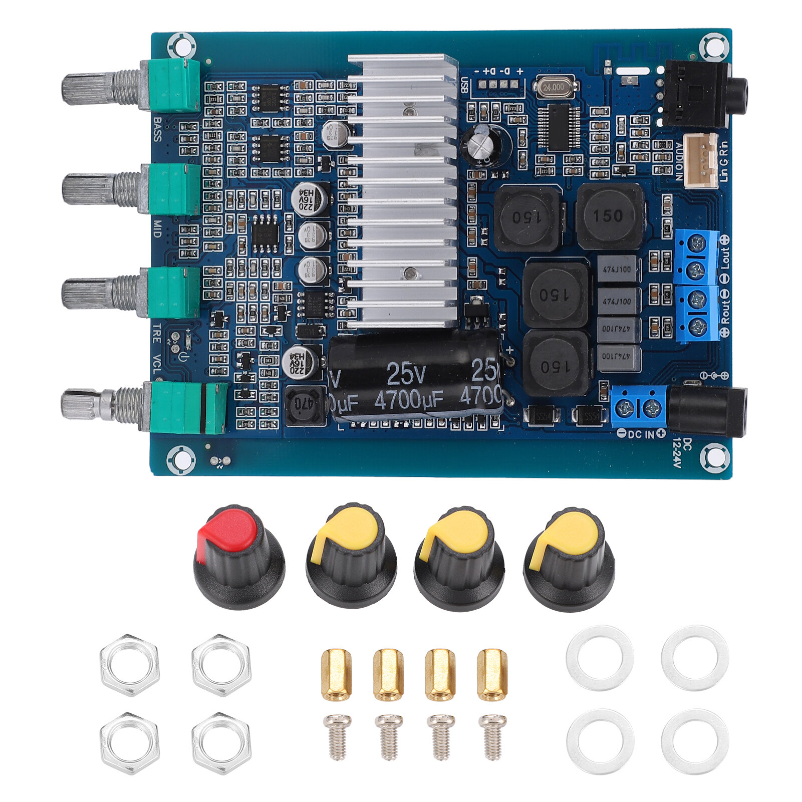 TPA3116 D2 5.0 Bluetooth Amplifier Board HighPower 2.0 Digital Household Power DC 1224V