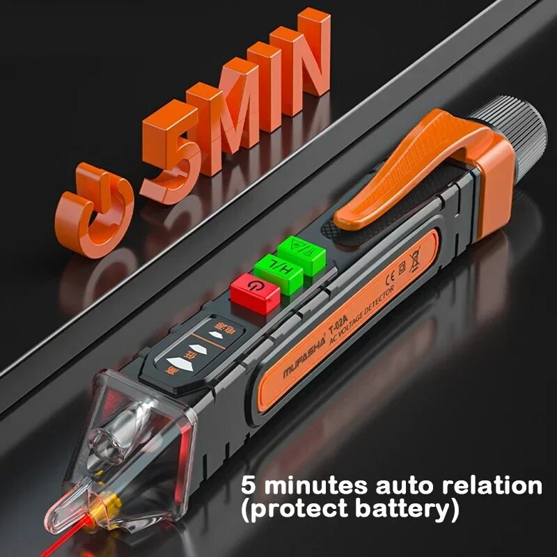 T02A Бесконтактный Детектор Напряжения Умный Датчик Электрического Тока 12-1000 В Ручной Тестер Напряжения Ручка Со Индикатор.