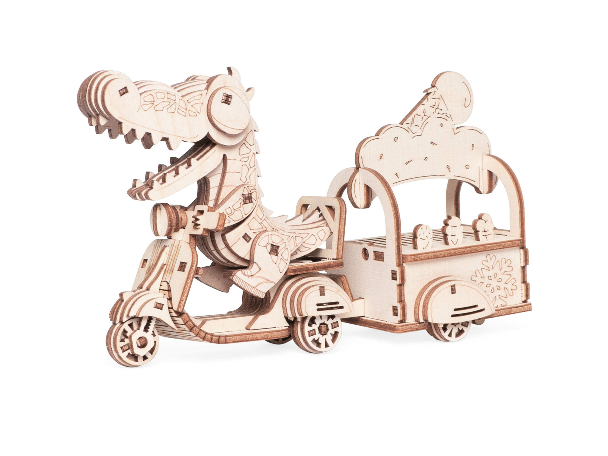 Деревянный конструктор Lemmo toys Мороженщик Кронки 112 деталей 0212 5+