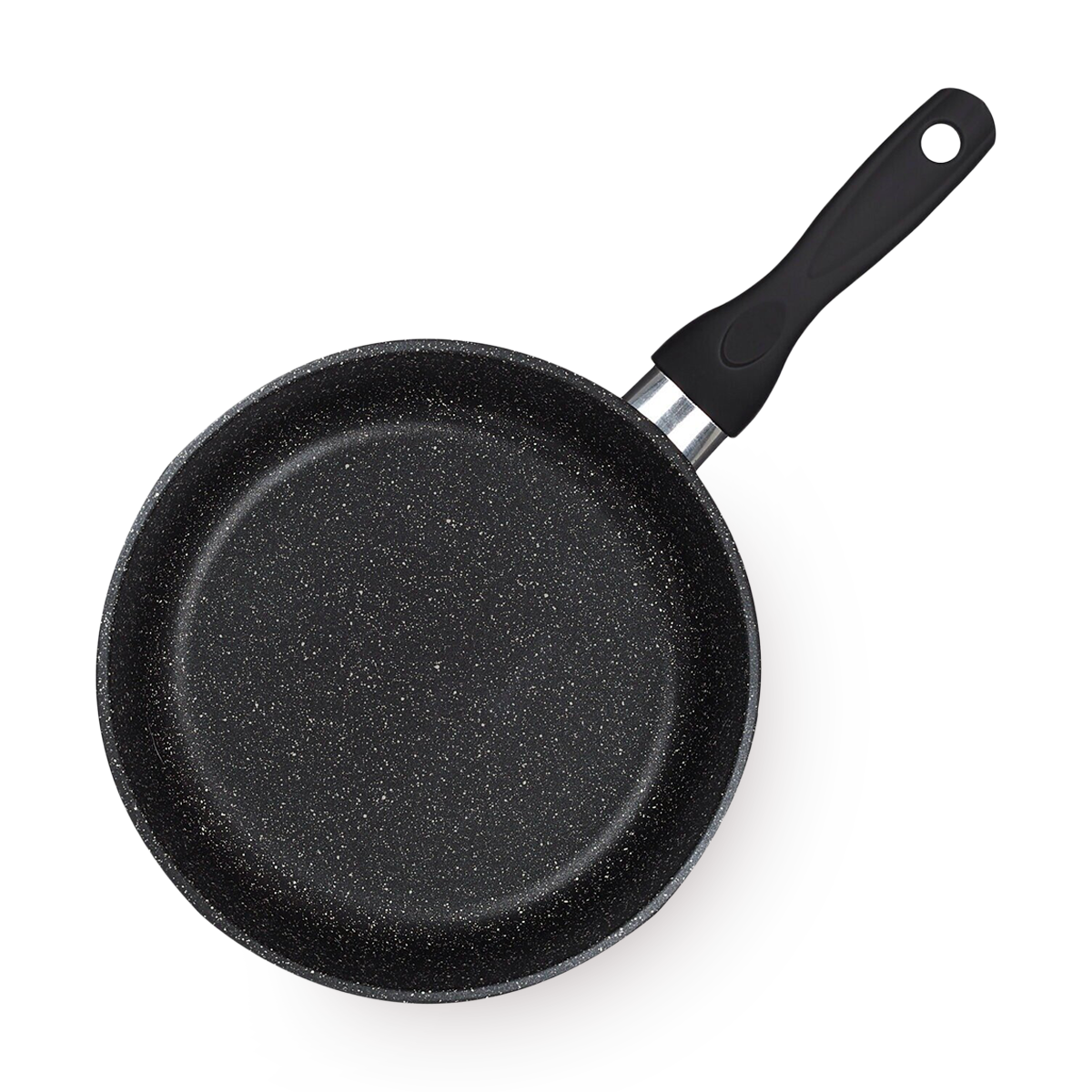Сковорода Homsly, алюминий, антипригарное покрытие, 28см, черная