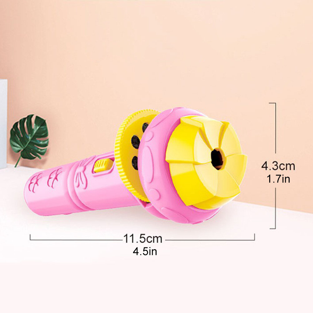 4 в 1 проектор-фонарик для детей с 4 сменными слайдами, обучающие игрушки для ночного света