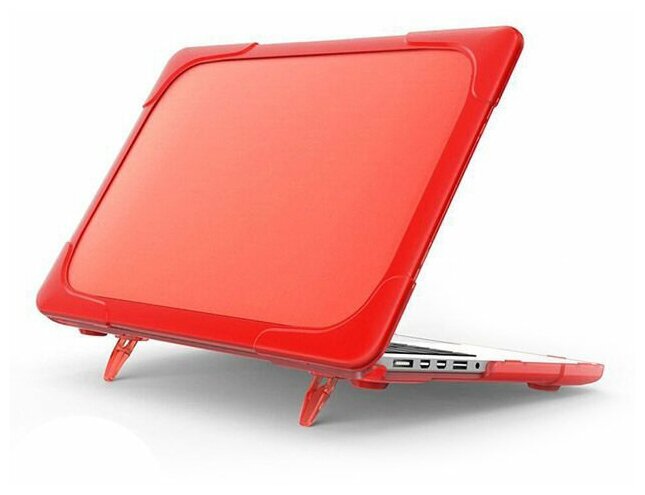 Защитный чехол для Apple MacBook Pro Retina 13" (A1502, A1425), G-Net Toughshell Hardcase, красный