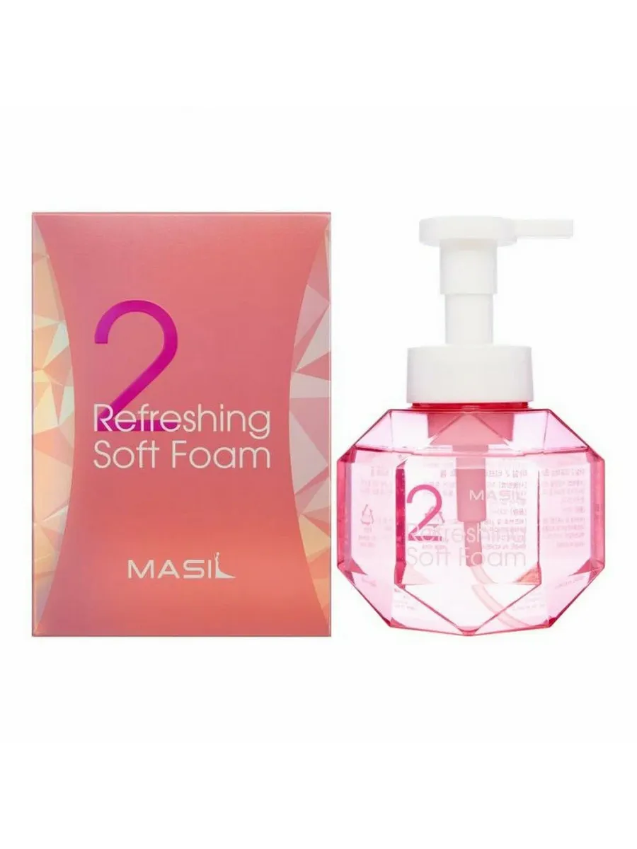 Пенка Masil 2 Refreshing Soft Foam, Мягкая освежающая пенка для деликатного ухода, 300 мл