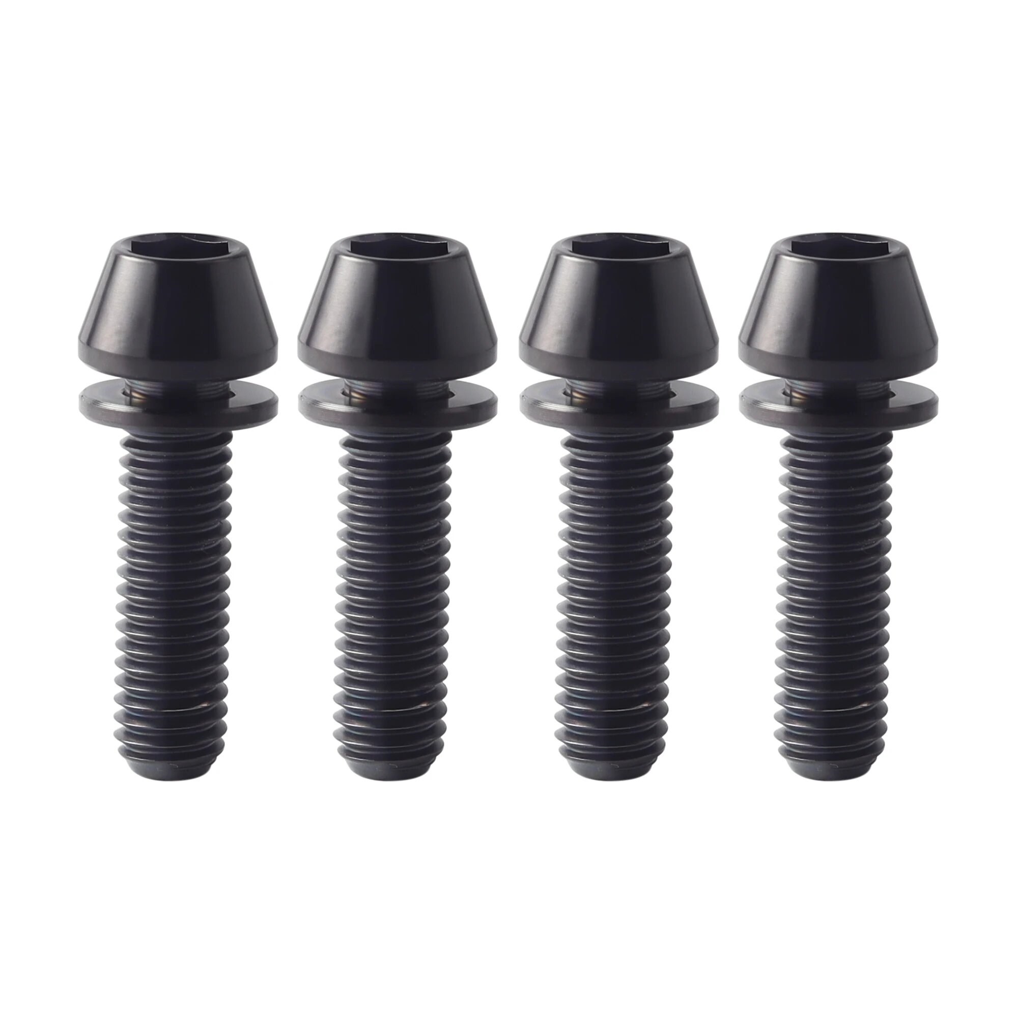 XMSJ Болты для выноса руля велосипеда титановые M5 Черный, Black, M5X20mm